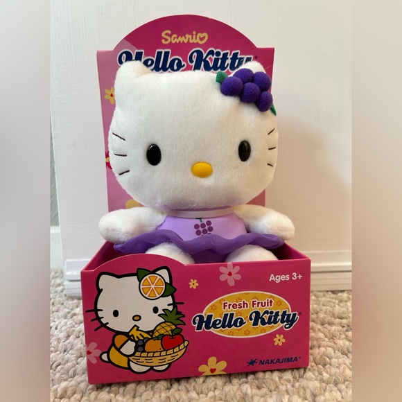 Sanrio | Toys | New Hello Kitty Fresh Fruit Collection Grape 6 Plush ...